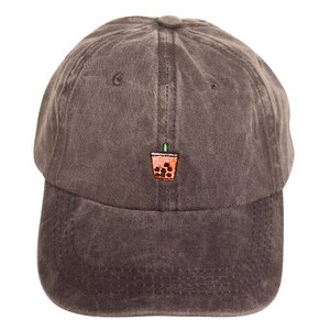 Thai Tea Boba Dad Cap Charcoal - Etsy