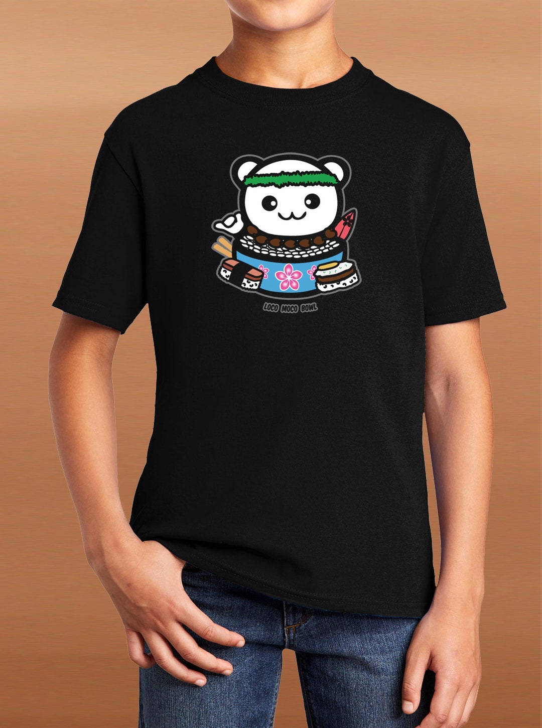 Rice Bowl Baby LOCO MOCO Youth/kids T-shirt Black - Etsy