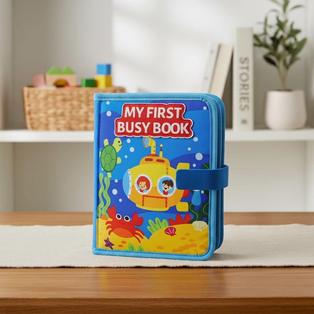 Montessori Ocean Busy Book Toddler Sensory Felt Activity Sea Life ...