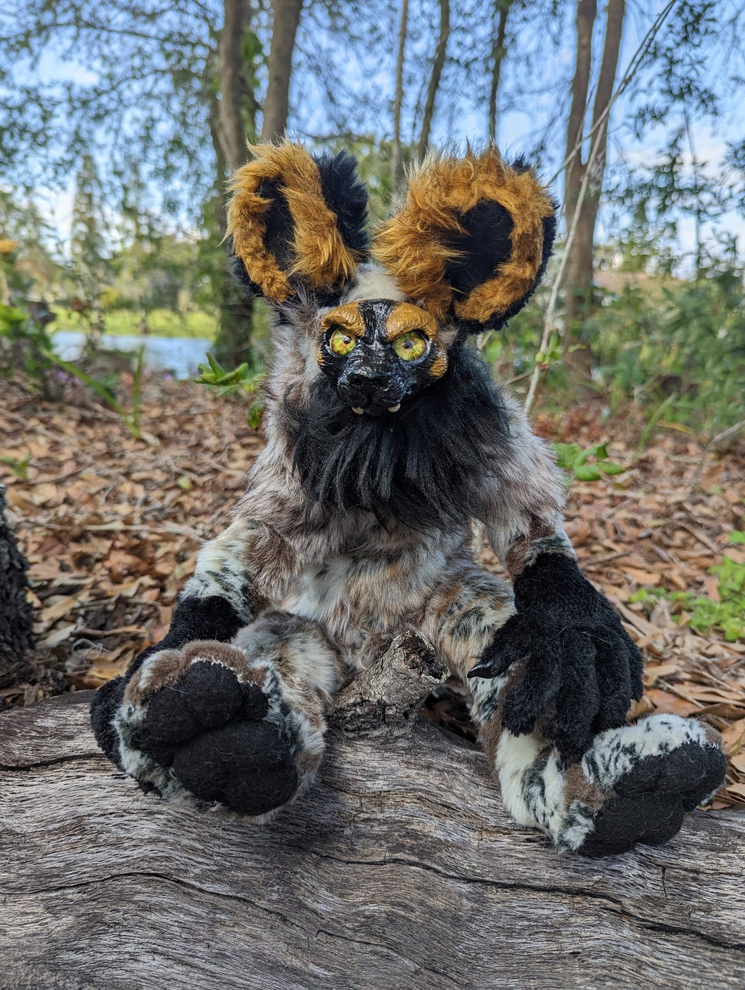 Were Pup Posable Art Doll African Wild Dog - Etsy