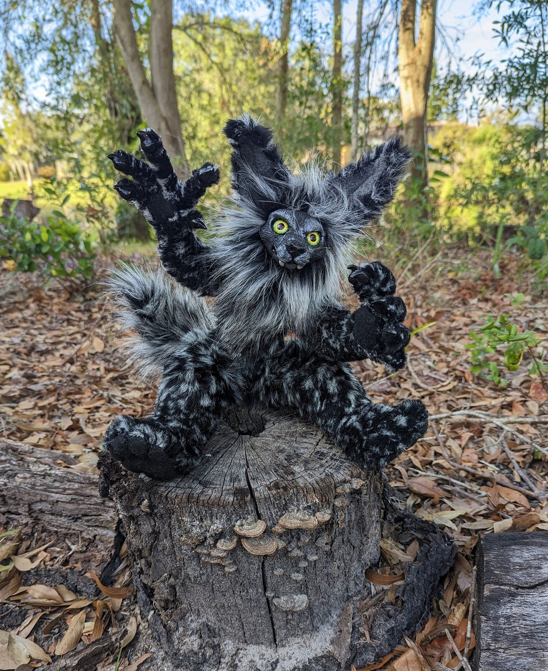Were Pup Posable Art Doll Salt and Pepper - Etsy