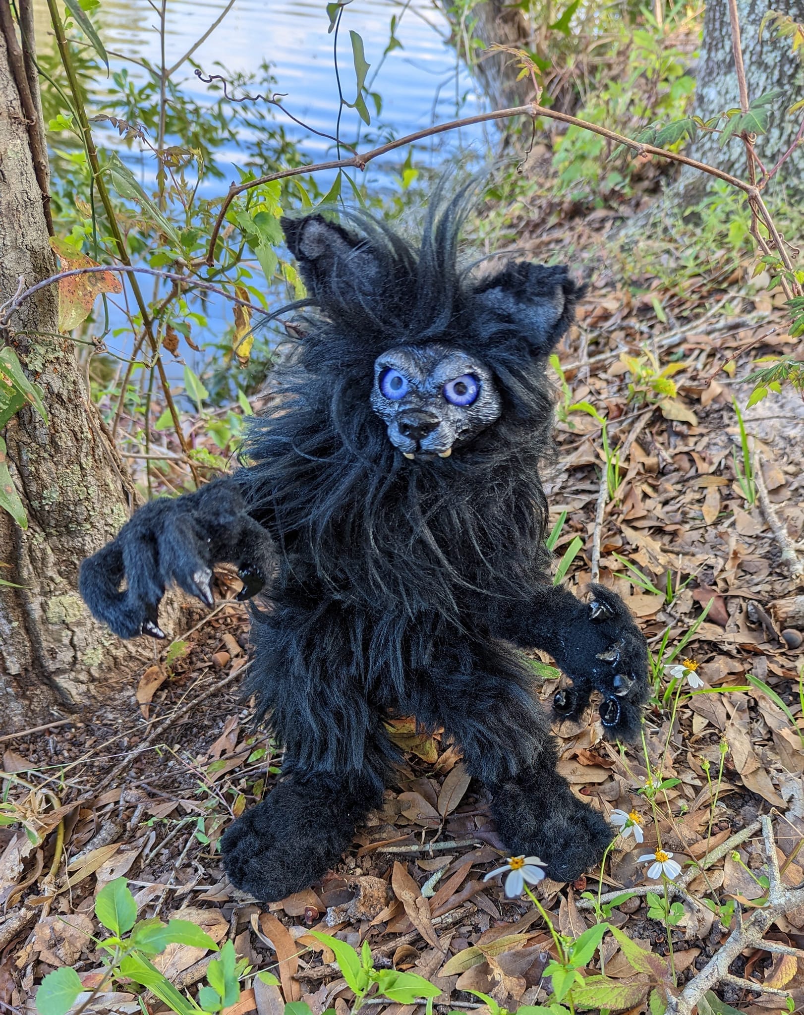 Were Pup Posable Art Doll Midnight - Etsy