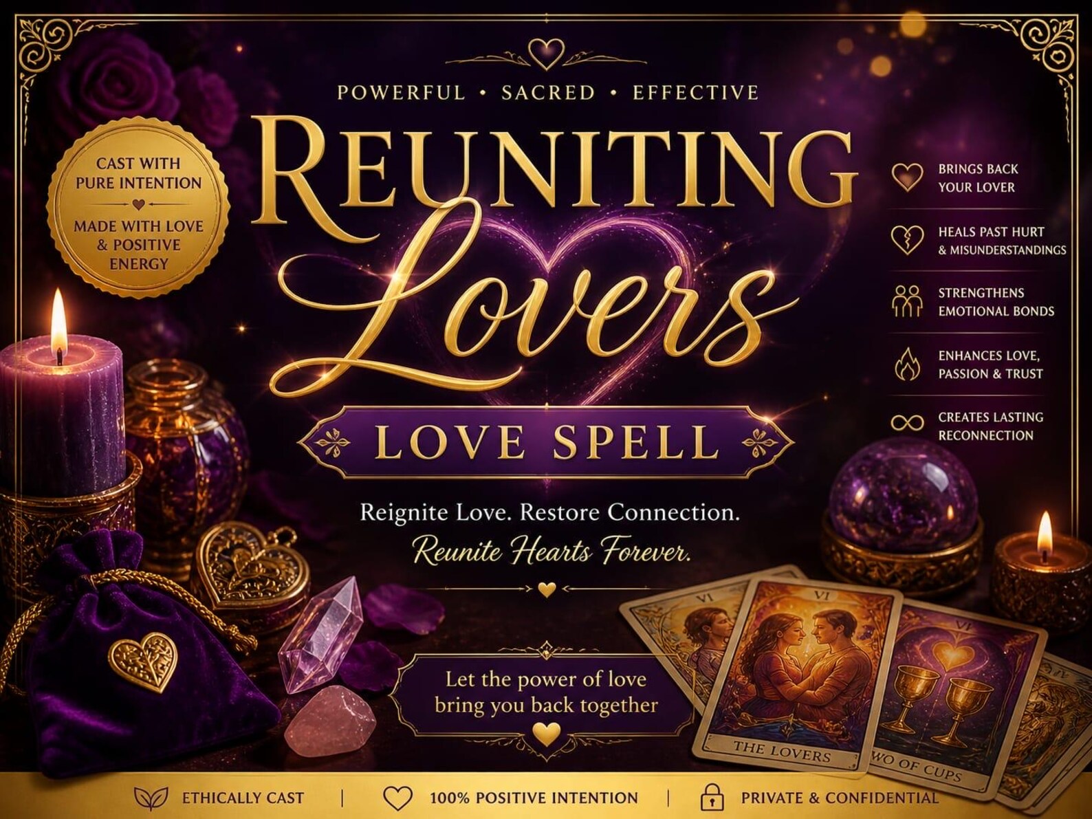 Reuniting Lovers Spell Casting | Reconciliation, Relationship Healing ...