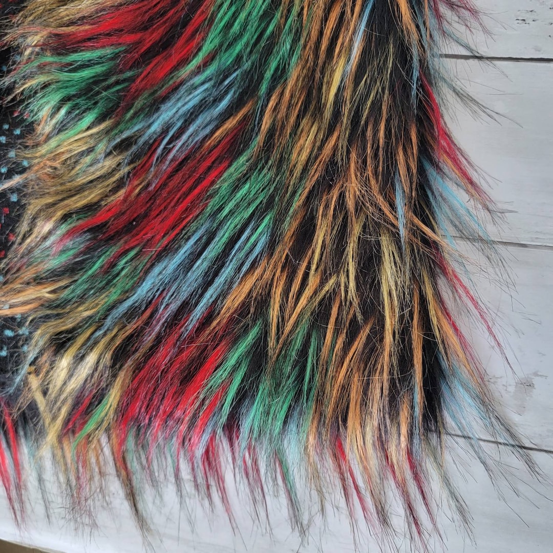 Multi Colored Faux Fur Fabric Craft Squares 5x5 and 6x6 - Etsy