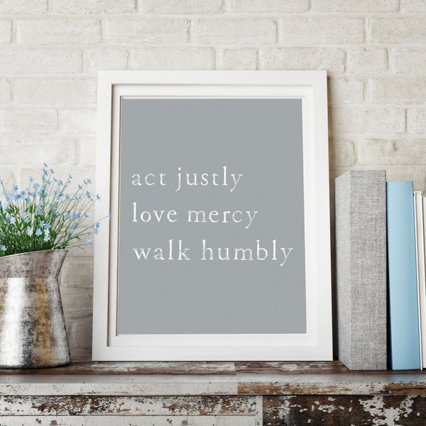 Act Justly - Etsy