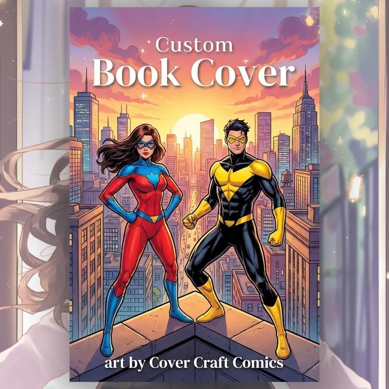 Custom Comic Book Cover Art Personalized Superhero Portrait (digital ...