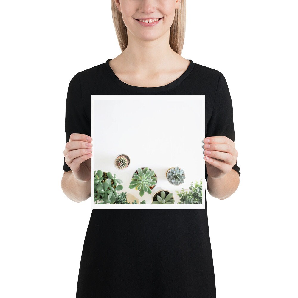 Greenery Wall Art Poster Succulents Print Plants Print - Etsy