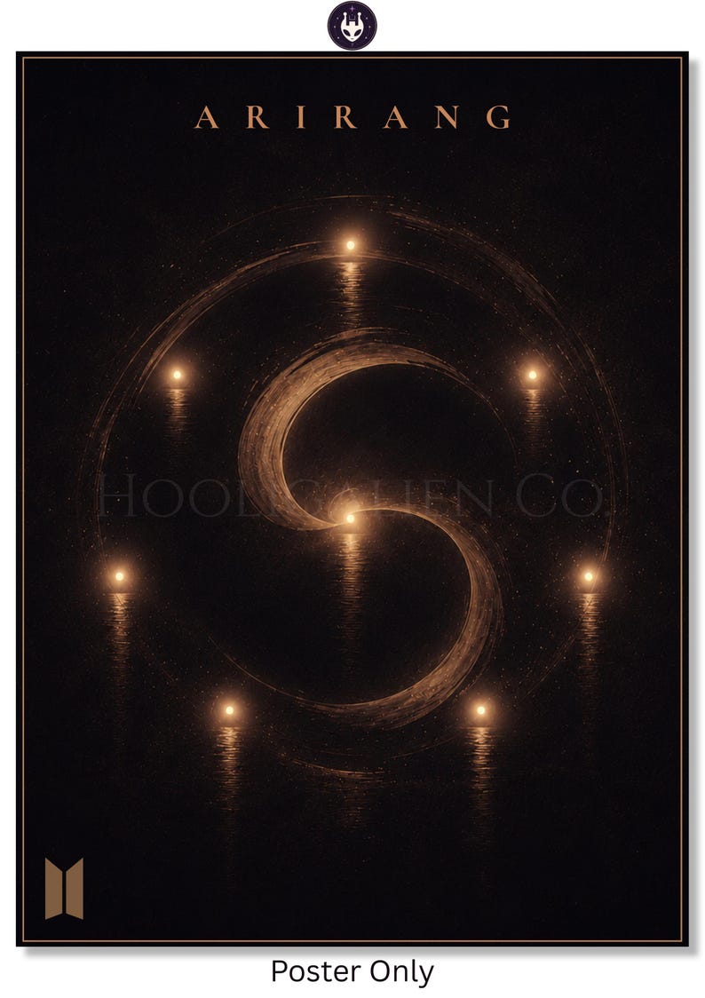 BTS Arirang Inspired Minimalist Poster | Moody Arirang Song Art Print ...