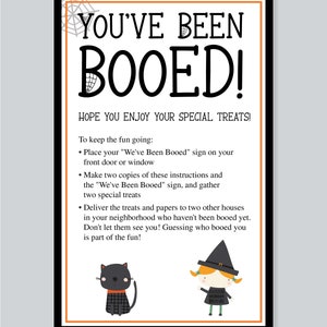 You've Been Booed Sign - Etsy