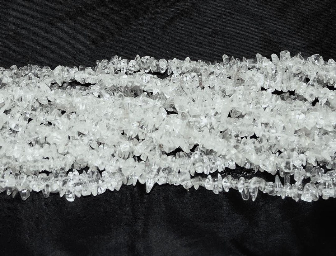 Natural Rock Crystal Chip Gemstone Beads - 33" Strand - Etsy