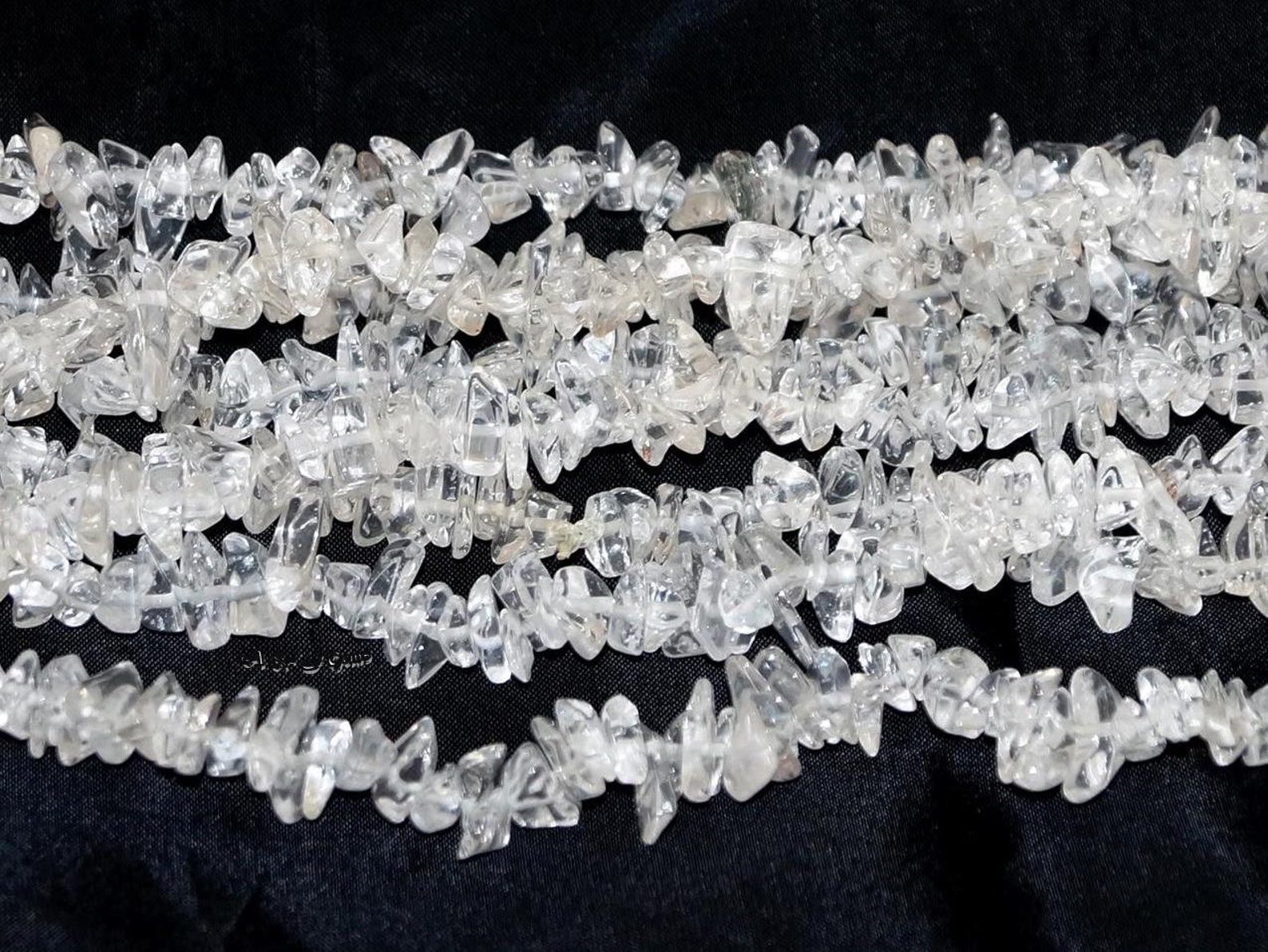 Natural Rock Crystal Chip Gemstone Beads 33 Strand - Etsy