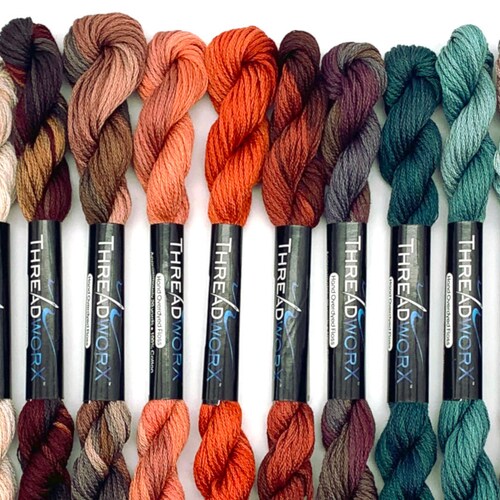 Threadworx Jewel Collection 10 Colors Variegated Embroidery - Etsy