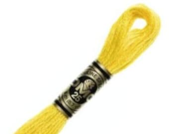 DMC 973 Bright Canary, 6 Strand Embroidery Floss 100% Cotton 8.7 Yards ...