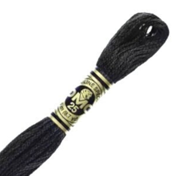 Dmc Black Embroidery Floss - Etsy