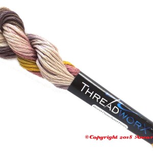Threadworx Earth Collection - 10 Colors Variegated Embroidery Floss ...