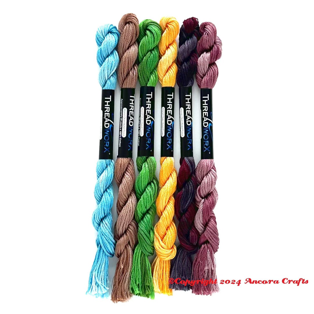 Threadworx New 2023 Colors Collection 6 Colors Variegated Embroidery ...