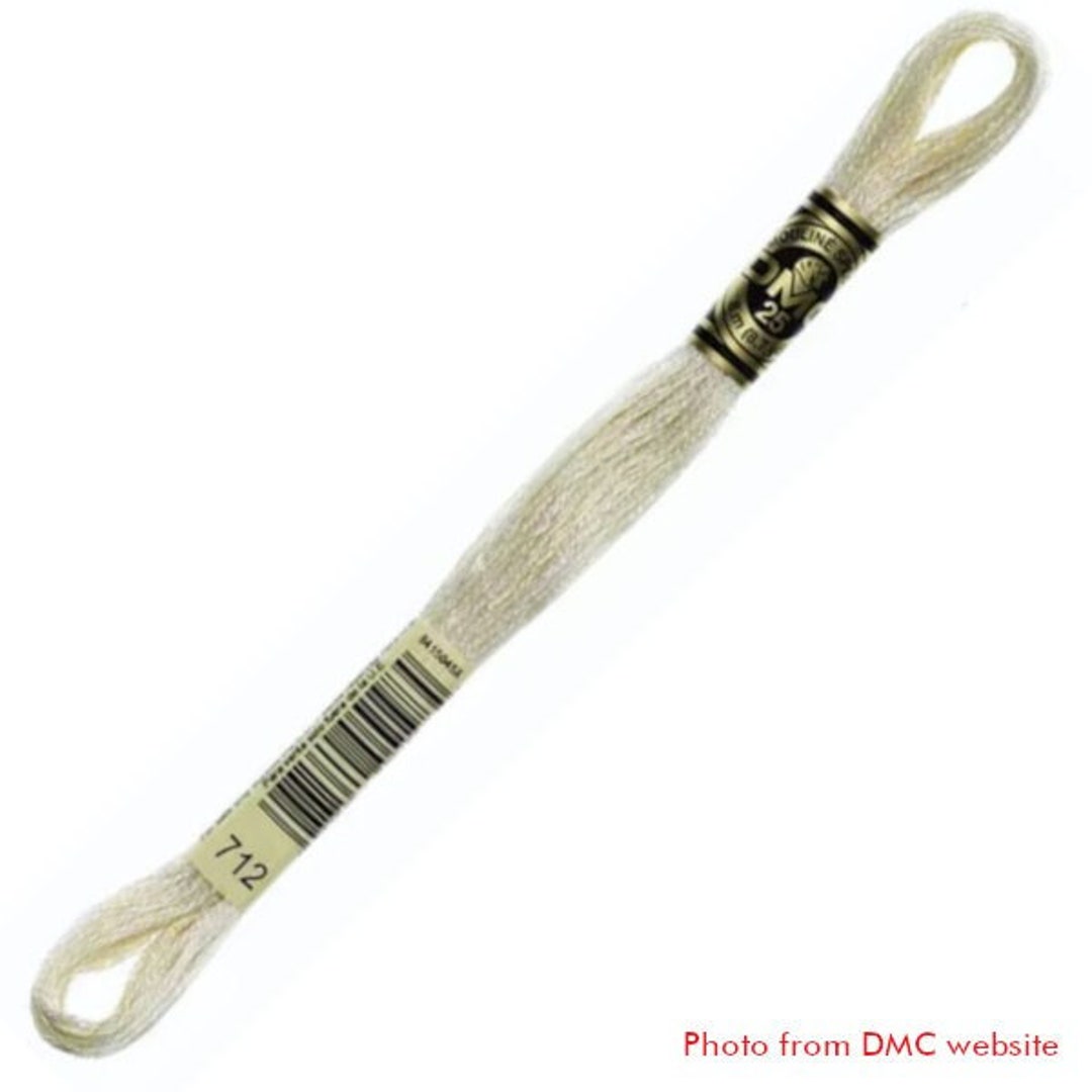 DMC 712 Floss - 6 Strand Embroidery Floss - Cream - Etsy