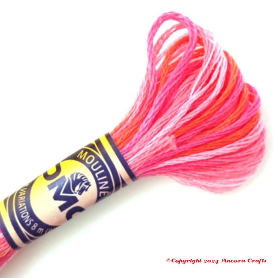 DMC 4190 Variegated Embroidery Floss Ocean Coral - Etsy