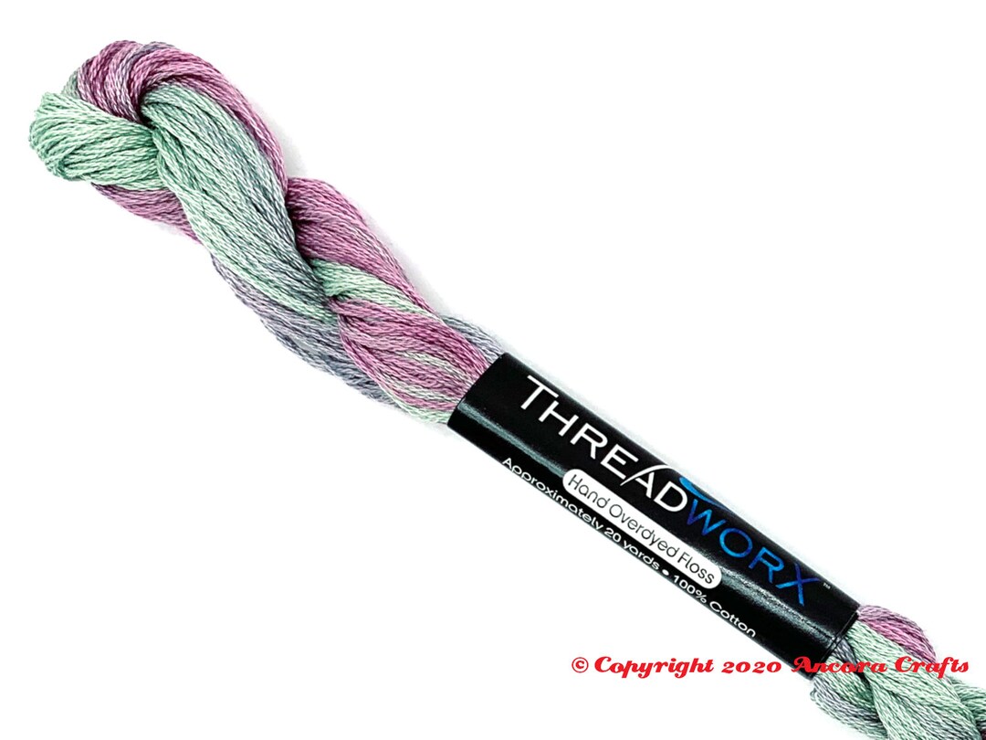 Threadworx 1132 Variegated Embroidery Floss Rain Forest - Etsy