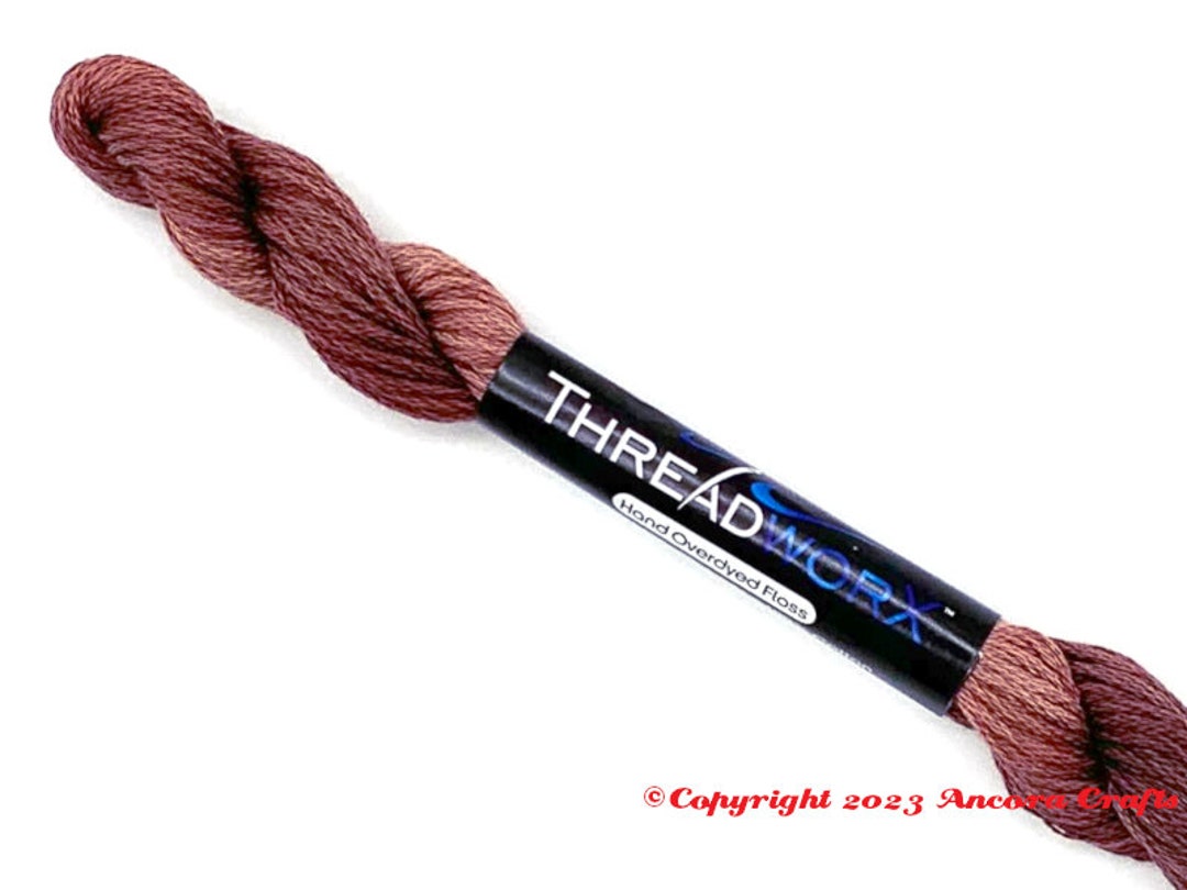 Threadworx 1036 Variegated Embroidery Floss Shades of Chocolate - Etsy