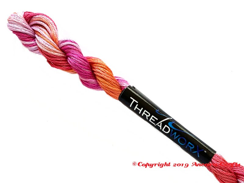 Threadworx Bright Pink Collection 10 Colors Variegated - Etsy