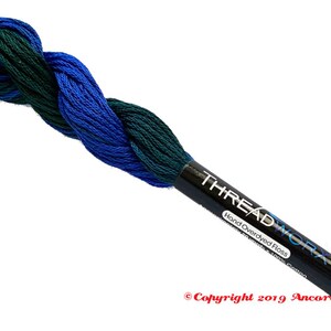 Threadworx Ocean Blue Collection - 10 Colors Variegated Embroidery ...