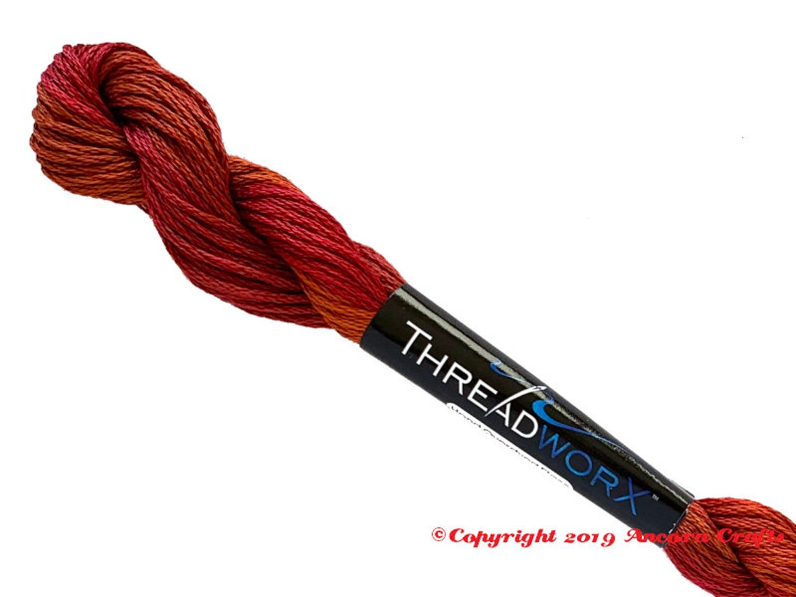 ThreadworX Golden Rust Collection 10 Colors Variegated | Etsy