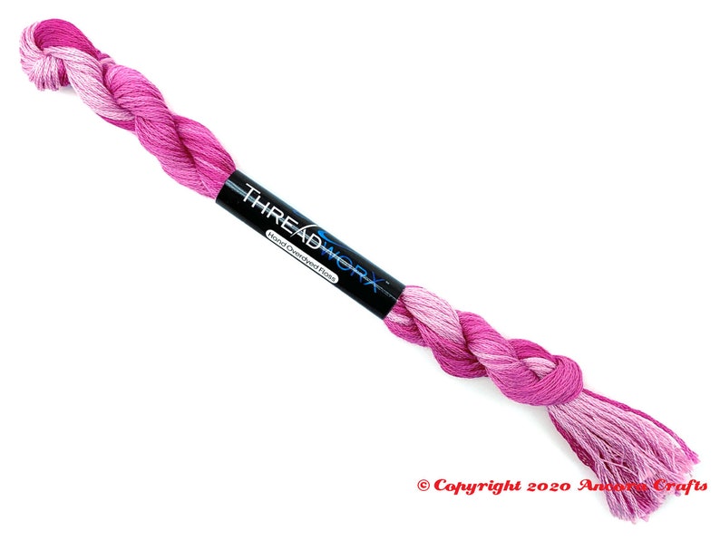 Threadworx 1100 Variegated Embroidery Floss Hot Pink - Etsy