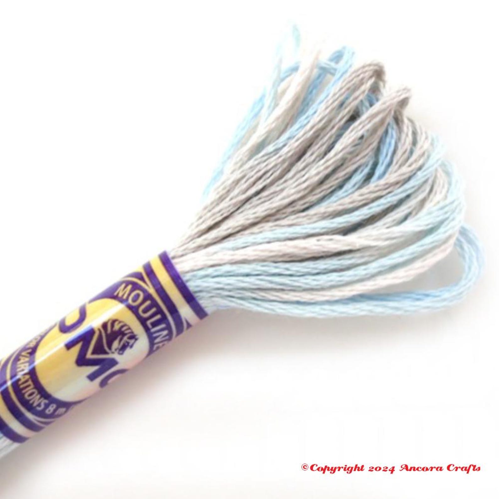 DMC 4017 Variegated Embroidery Floss Polar Ice - Etsy