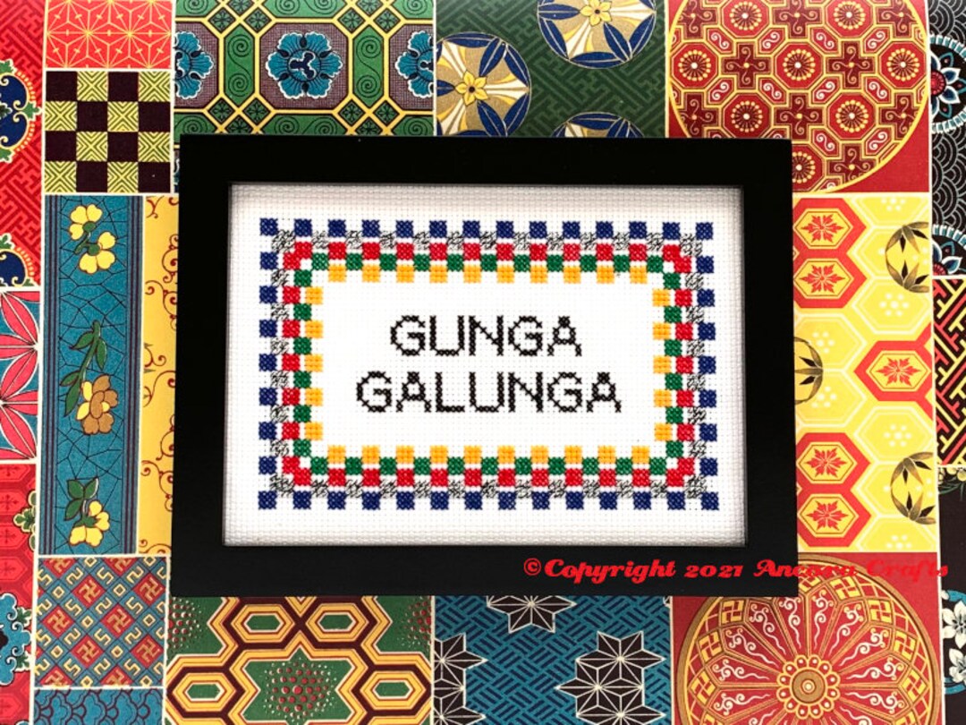 Caddyshack Cross Stitch Gunga Galunga Pattern PDF - Etsy