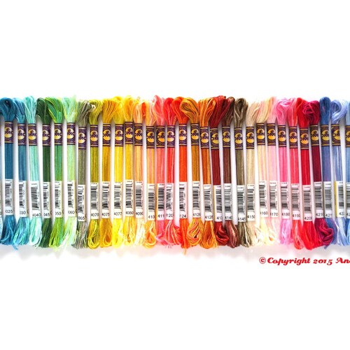DMC Variegated Embroidery Floss 36 Color Collection - Etsy