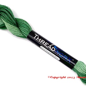 Threadworx Copper Oxide Collection - 10 Colors Variegated Embroidery ...