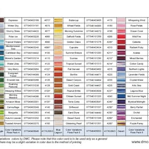 DMC 4000 Variegated Embroidery Floss Espresso - Etsy