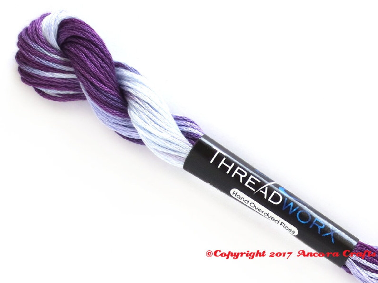 Threadworx Purple Collection - 10 Colors Variegated Embroidery Floss ...