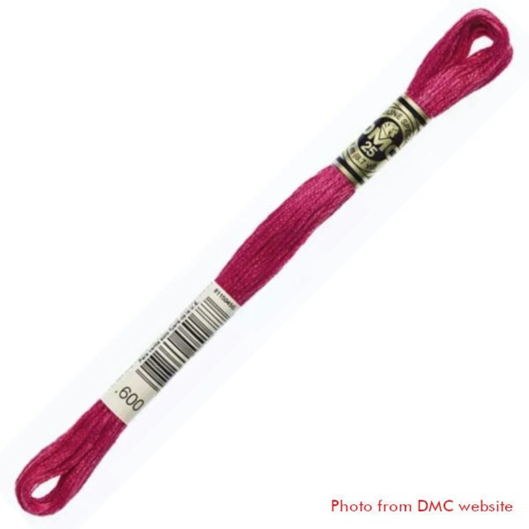 DMC 600 Floss - 6 Strand Embroidery Floss - Very Dark Cranberry - Etsy