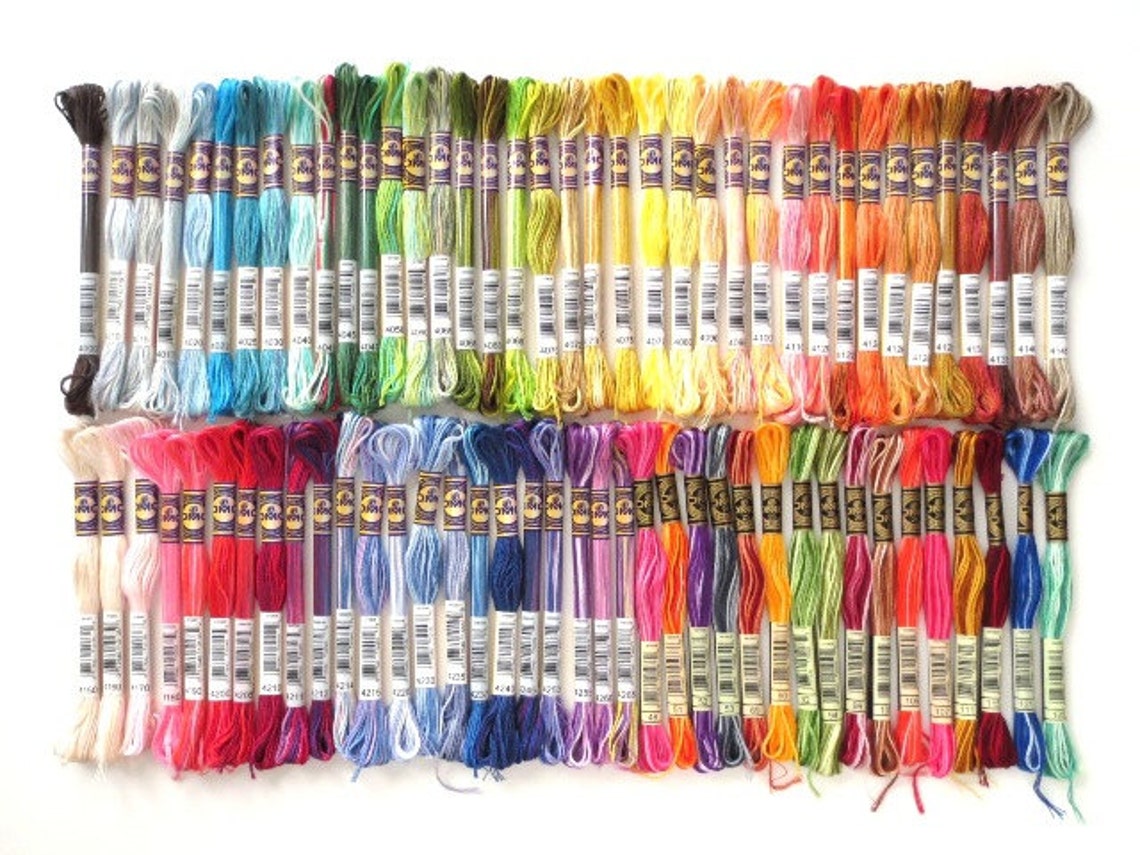 DMC 4050 Variegated Embroidery Floss Roaming Pastures - Etsy