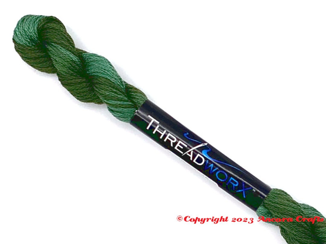 Threadworx 10840 Variegated Embroidery Floss English Hunter - Etsy