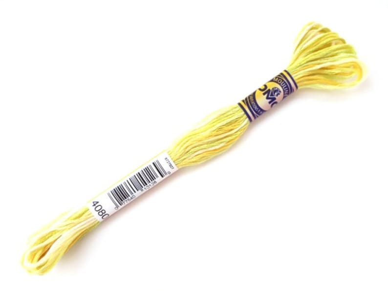 DMC 4080 Variegated Embroidery Floss Daffodil Fields - Etsy