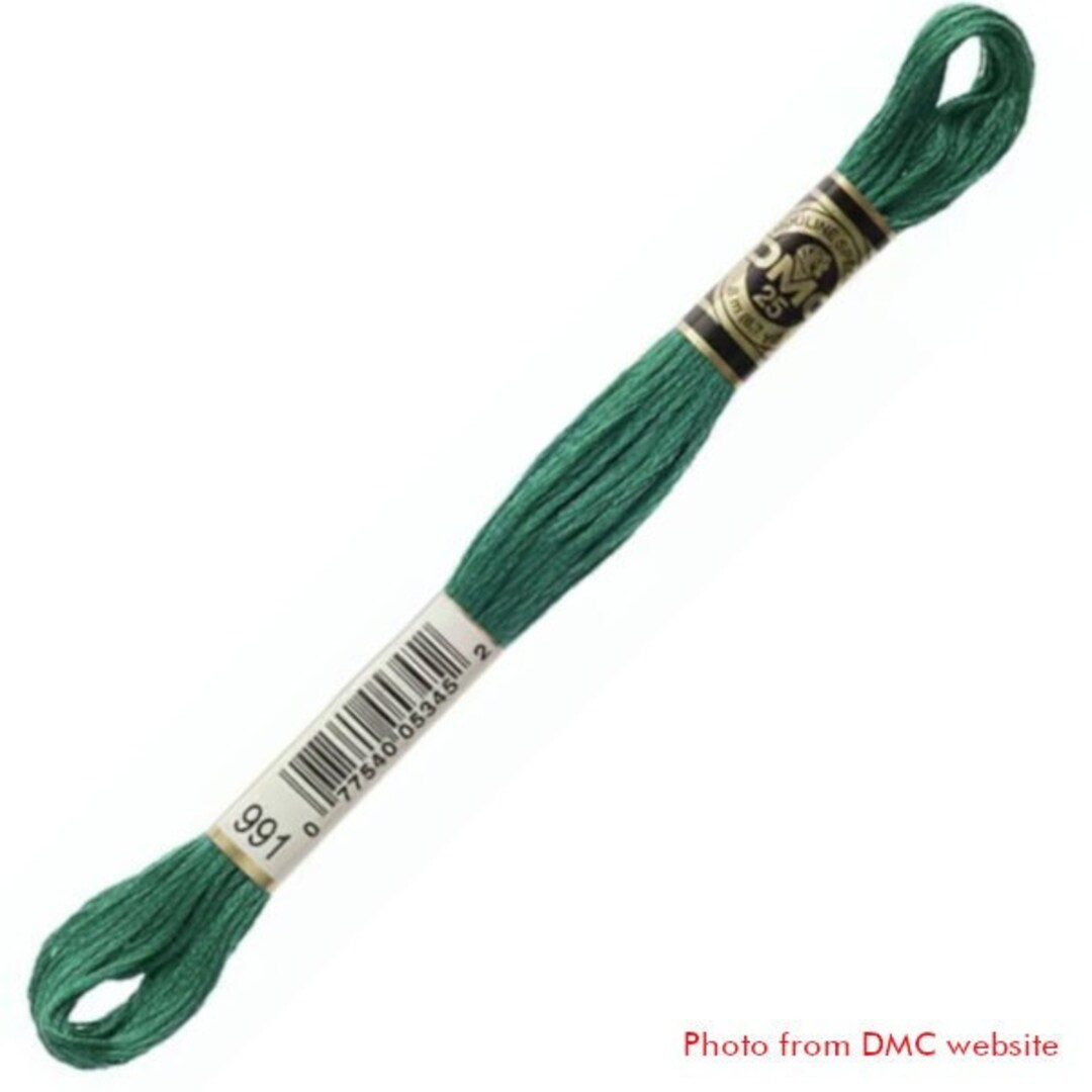 DMC 991 Floss - 6 Strand Embroidery Floss - Dark Aquamarine - Etsy