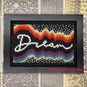 Dream Cross Stitch Pattern PDF - Etsy