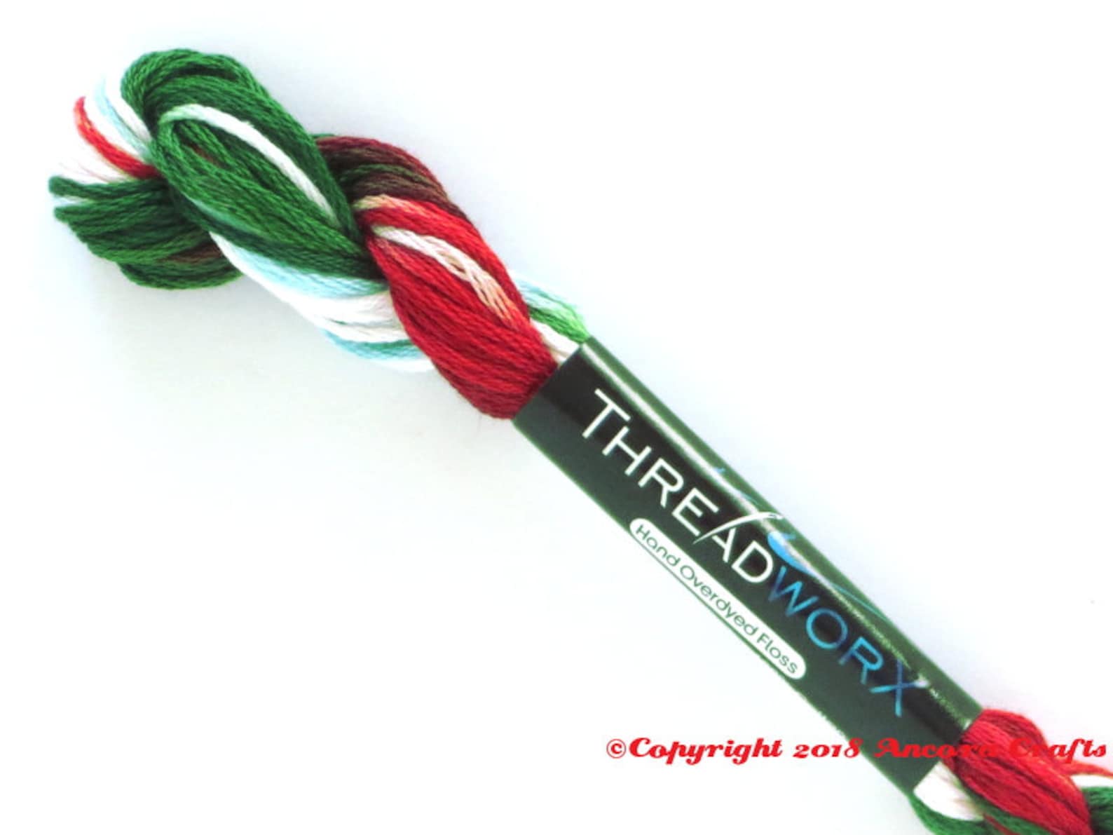 Threadworx Christmas Collection - 10 Colors Variegated Embroidery Floss ...