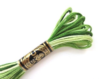 DMC 105 Variegated Embroidery Floss Brown Shaded Ombre | Etsy