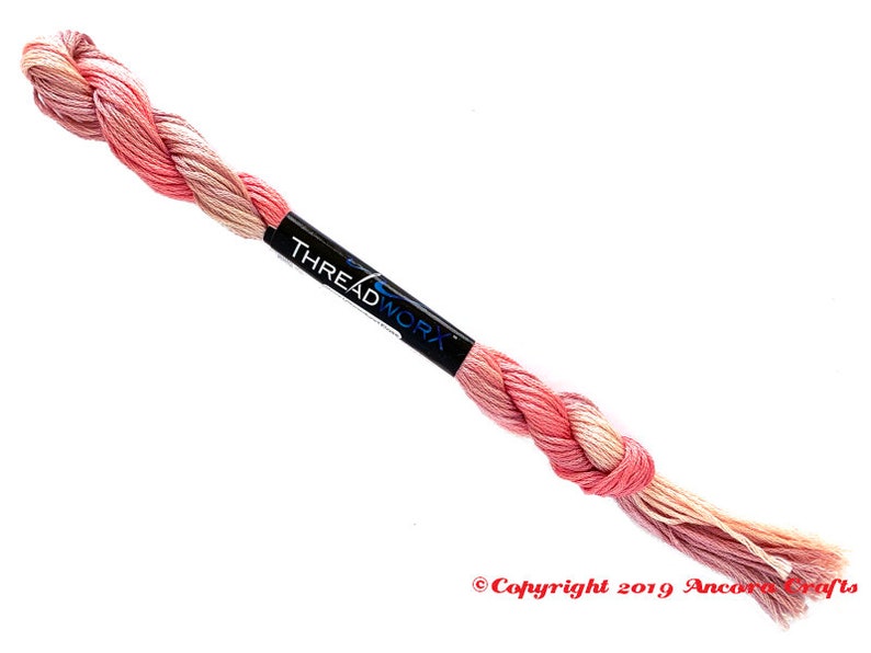 Threadworx 10930 Variegated Embroidery Floss Peaches N' - Etsy