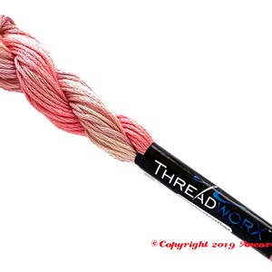 Threadworx Golden Rust Collection - 10 Colors Variegated Embroidery ...