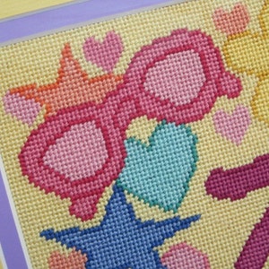 Girly Girl Cross Stitch Pattern and Needlepoint Pattern PDF - Etsy
