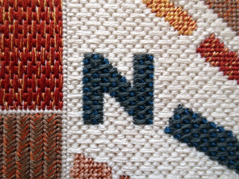 Compass Rose Needlepoint Cross Stitch Pattern Cuq En Terrasses - Etsy