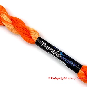 Threadworx Neon Collection - 10 Colors Variegated Embroidery Floss ...