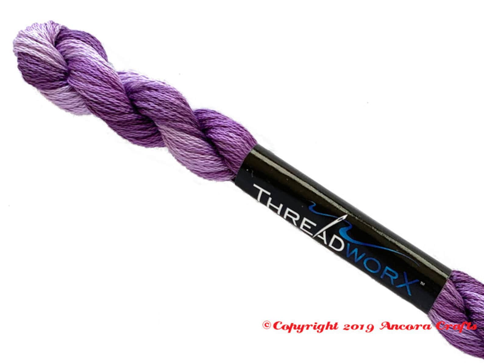 Threadworx Purple Collection - 10 Colors Variegated Embroidery Floss ...