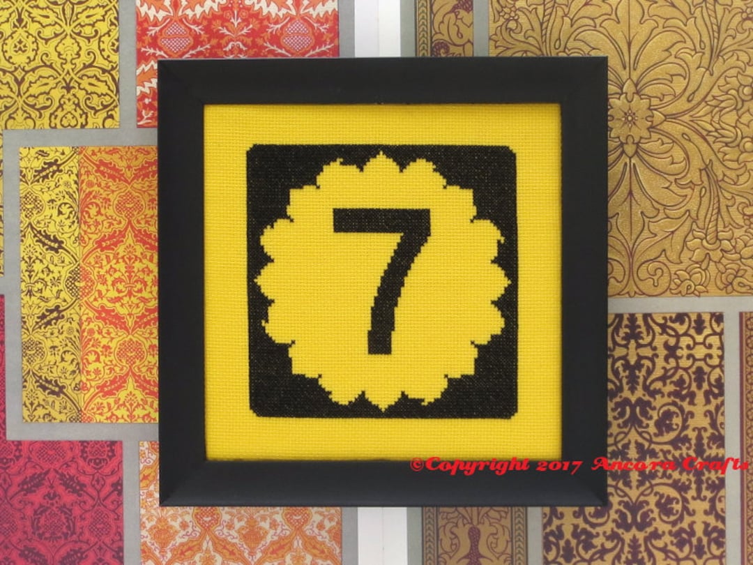 Kansas Cross Stitch Pattern - Sunflower State Highway Road Sign PDF - Etsy