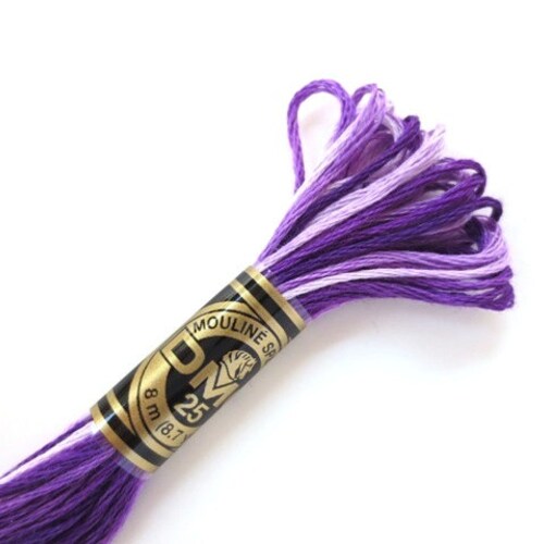 DMC 92 Variegated Embroidery Floss Green Shaded Ombre - Etsy